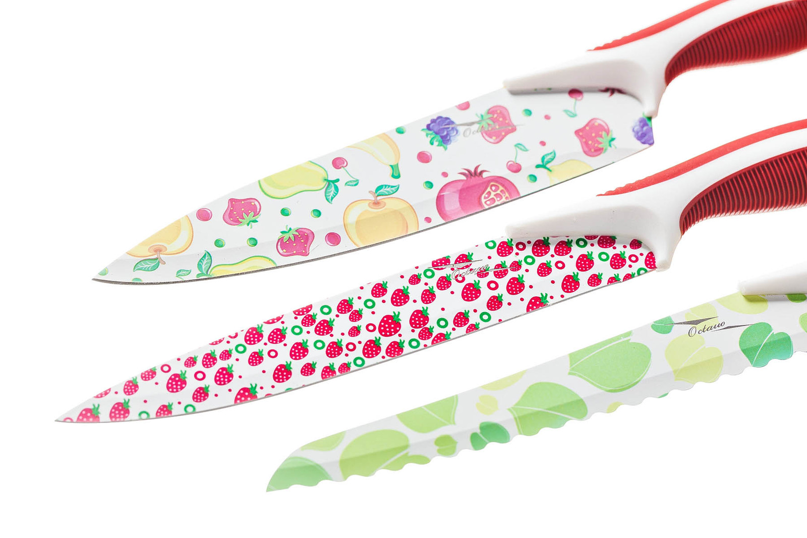 Swiss Line Octavo 7 Piece Coating Knife Set, Colourful Print - Eastern ...